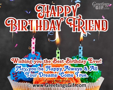 Birthday Greetings For Friend 