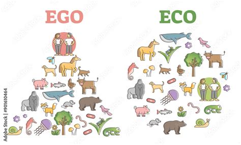 Ego Eco Thinking Comparison As Sustainable Human Living Model Outline