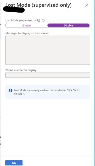 Where Can I Find The Disable Lost Device Button In Intune And How Do
