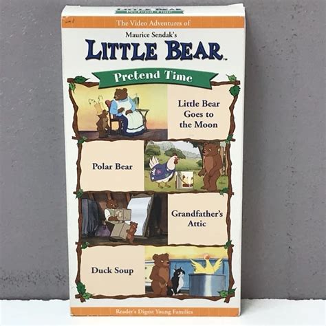 Nick Jr Little Bear Pretend Time Vhs Video Tape Nickelodeon Buy 2 Get