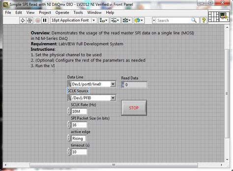 Simple Spi Read With Ni Daqmx Dio Ni Community