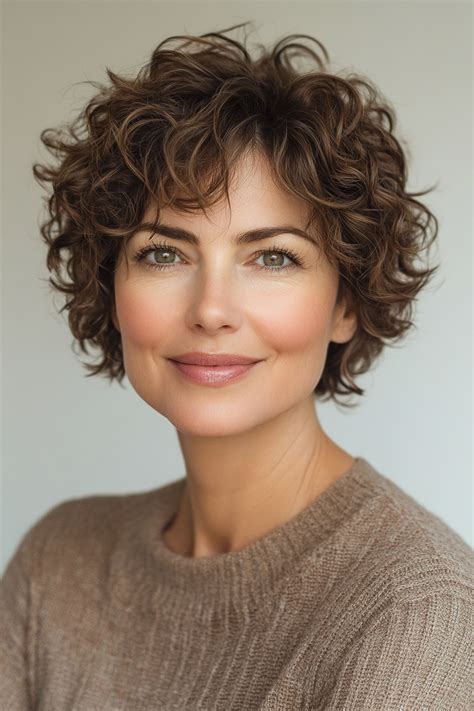 24 Trending Short Haircuts For Fine Curly Hair For Older Women Modern