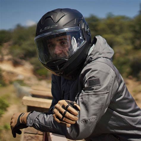 Casco Abatible Ls2 Advant X Solid Negro Mate Ff901 Moto Helmets And Sebastian Sa De Cv