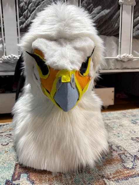 Secretary Bird Fursuit Head Etsy