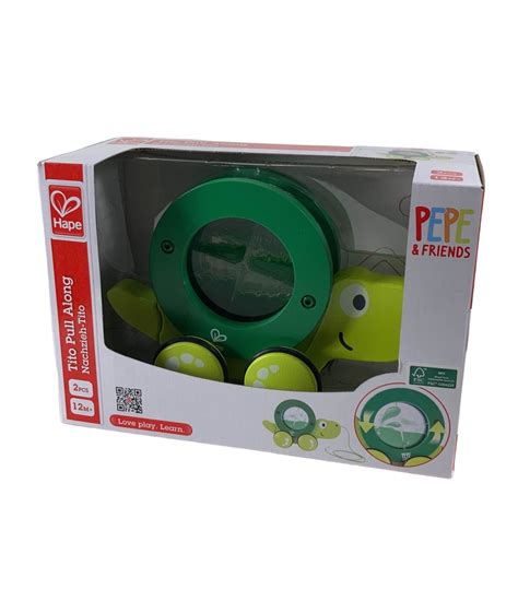 Hape Pepe And Friends Tito The Pull Along Turtle