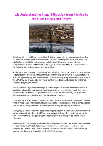 Igcse Migration Teaching Resources