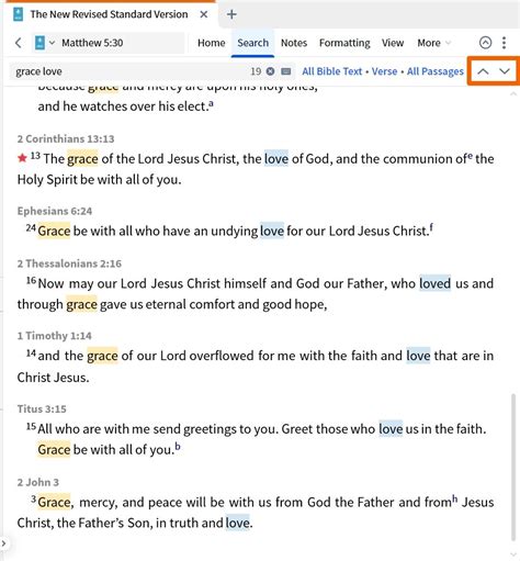 Search Within An Open Book With Inline Search Verbum Support