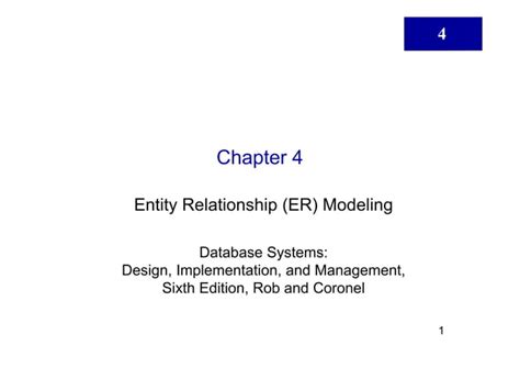 Database Design Implementation And Management Chapter04 Pdf