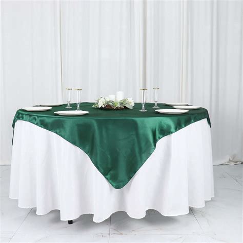 Satin Overlay 60x60 Emerald Green By