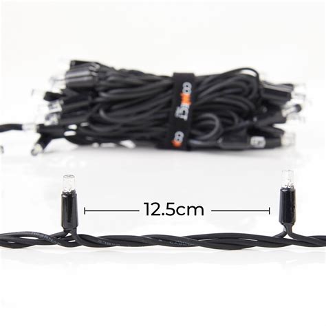 Outdoor Led String Lights Connectable Black Rubber Cable