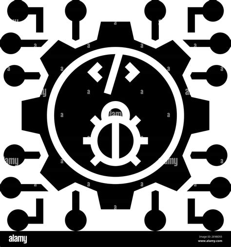 Development Debug Glyph Icon Vector Illustration Stock Vector Image And Art Alamy