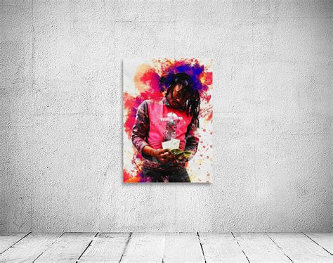 Juice Wrld Smudge The Portrait By Gunawan Rb Wall Art