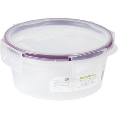 Snapware® Total Solution® Covered Plastic Round Food Storage Container Clear 1 Ct Kroger