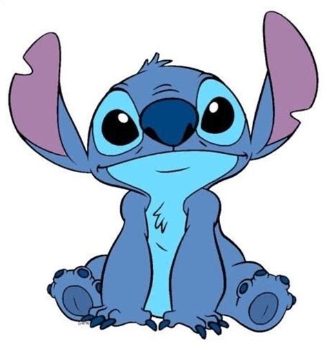 Stitch Sitting Vinyl Decal Etsy