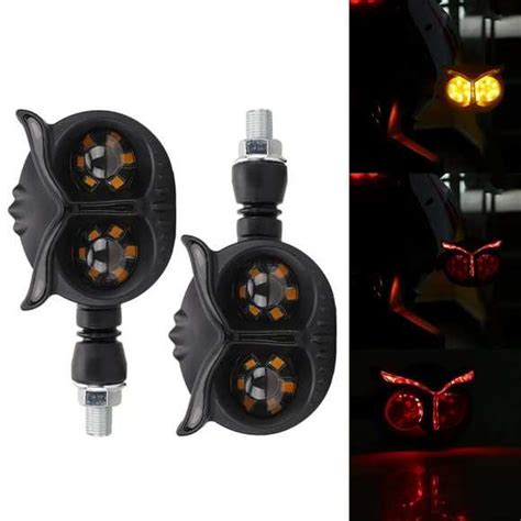Indicator LED Owl Shaped Bike Indicator Yellow White Red Blue Light Eltron Turbo Eltronturbo