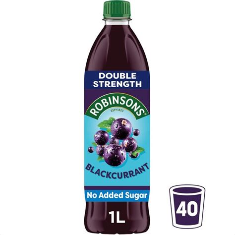 Robinsons Double Strength Blackcurrant Squash | Ocado
