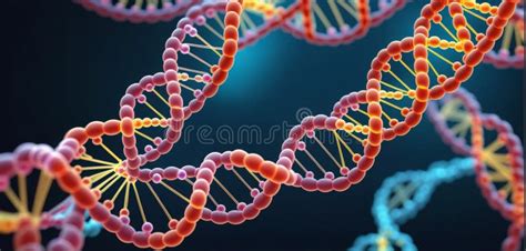 Illustrative Colored Representation Of An Informational Strand In