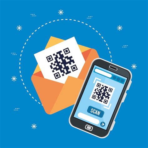 Premium Vector QR Code In Smartphone And Envelope