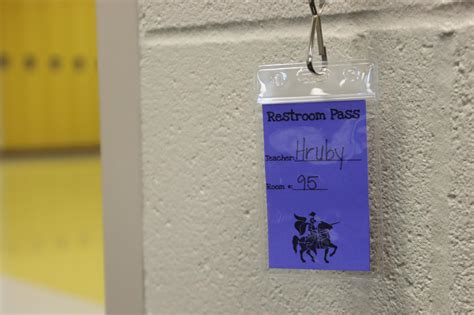 Bathroom Hall Passes Guest Check In Implemented As New Security