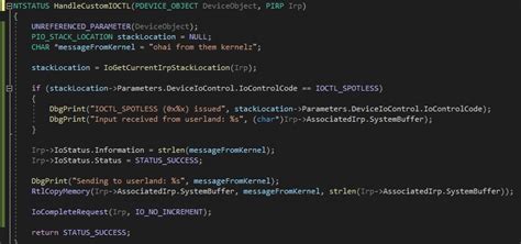 Sending Commands From Your Userland Program To Your Kernel Driver Using