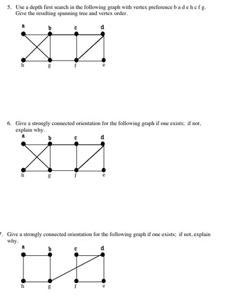 Solved Use A Depth First Search In The Following Graph Chegg Com