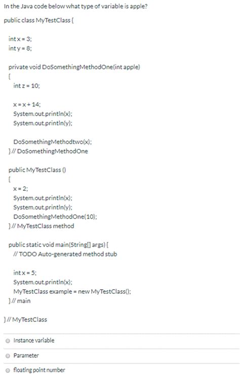 Solved Please Trace The Java Program Below And Pick The Choice