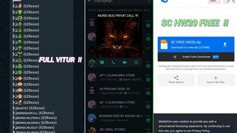 Sc Bot Bug Full Vitur Tembus Wa Ori Free Youtube