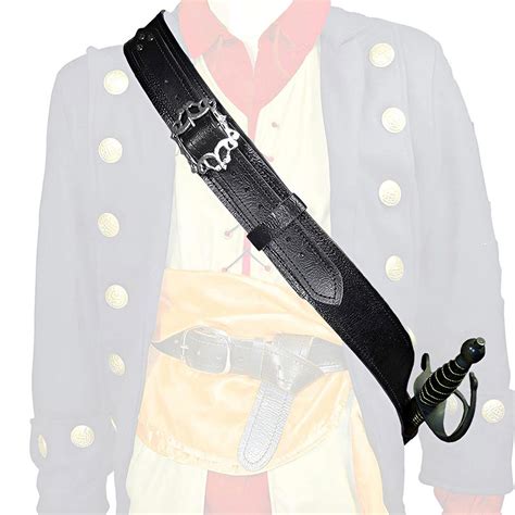 Leather Sword Baldric Holder Renaissance Faire Pirate Costume