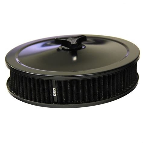 Black Air Cleaner 9″ Wide X 2″ Tall Holley Edelbrock Quadrajet