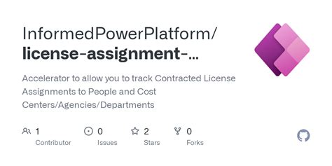 Github Informedpowerplatform License Assignment Accelerator
