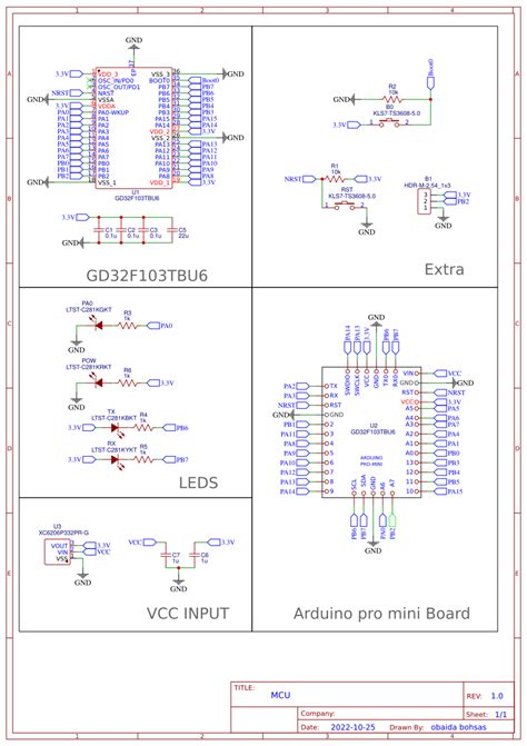 Arduino Pro Mini GD EasyEDA Open Source Hardware Lab
