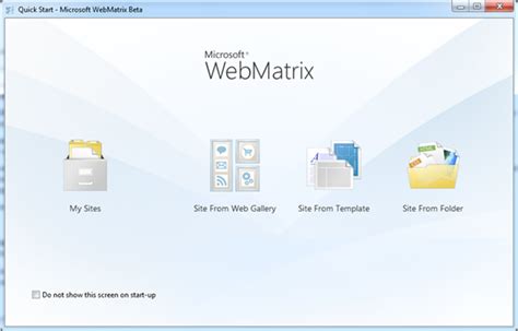 Free Webmatrix Windows Web Dev Tool Added To The Microsoft Web Platform