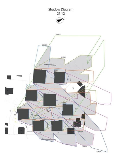Shadow Diagram Shadow Map Sun Shadow Diagram Landscape Shadow Analysis