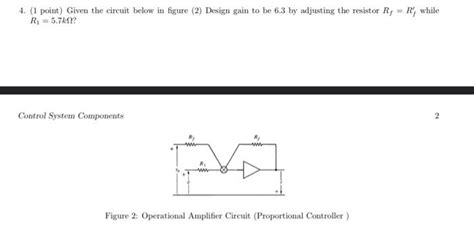 Solved 4 1 Point Given The Circuit Below In Figure 2