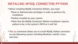 Python Programming Part 8 MYSQL Pptx