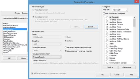 Revit Parameter Organizer Load Shared Parameter Into Models Load Into Current Project