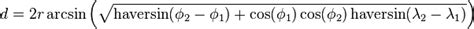Haversine Distance