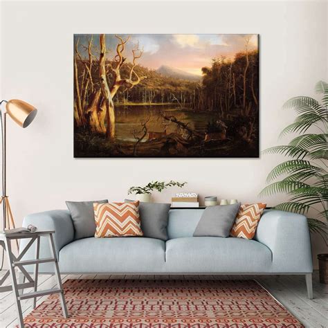 Lake With Dead Trees Wall Art By Thomas Cole Elephant Stock