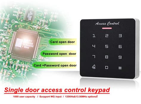 Single Door Access Control Keyboard 125khz 13 56mhz Access Control Rfid Keypad Reader