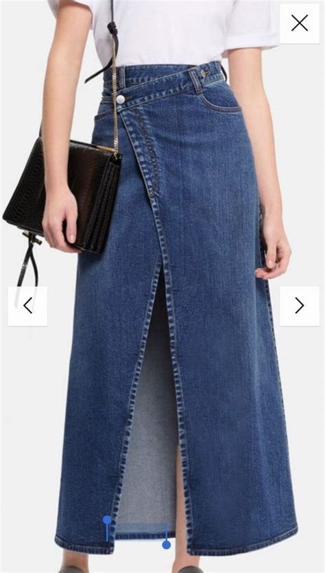 Переделки джинсовой одежды много фото Moda Faldas Ropa De Moda Faldas Largas De Mezclilla