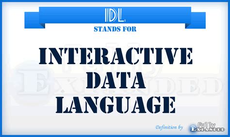 idl definition gaswia
