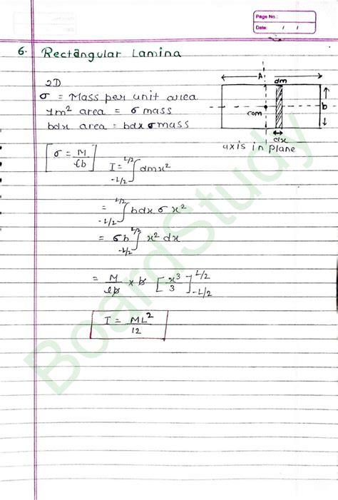 Ncert Class 11 Physics Chapter 6 Systems Of Particles And Rotational Motion Notes Pdf