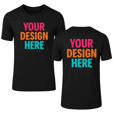 Custom Short Sleeve T Shirts Front And Back Print Grit Fit Customs