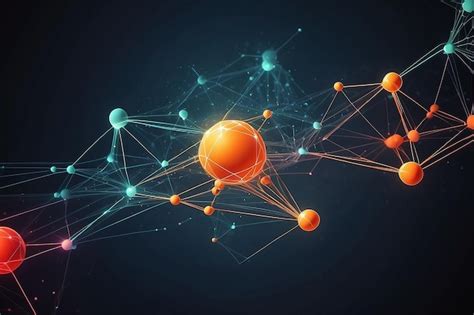 Premium Photo An Abstract Node Network Background Image