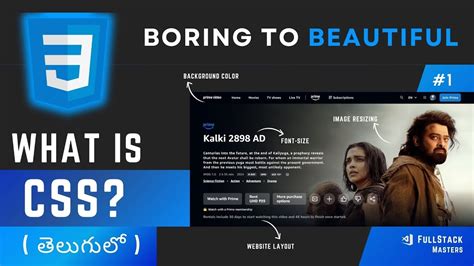 1 Css Full Course In Telugu What Is Css Css Syntax How To Link Css In 3 Different Ways