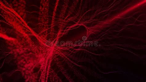 Dynamic Wave Of Glowing Particles Digital Technology Background Stock Footage Video Of Screen