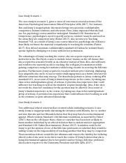 Unit 5 Case Study Scenario 1 A Docx Case Study Scenario 1 The Case Study In Scenario 1 Gives A