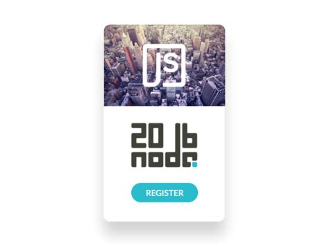 Nodejs Event Card 2016 By Grégoire Segretain On Dribbble