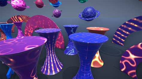 animated abstract shader and props