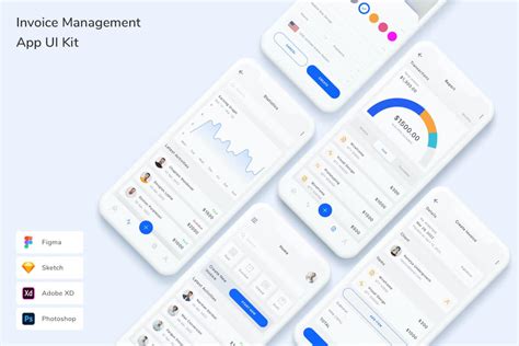 发票管理应用程序 ui 套件 魔棒网